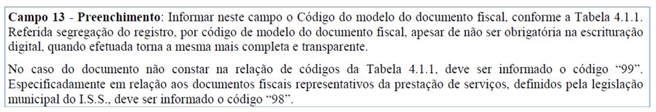 F744 - EFD Contribuições - Campo 13 modelo nf- registro f500 - Base de ...